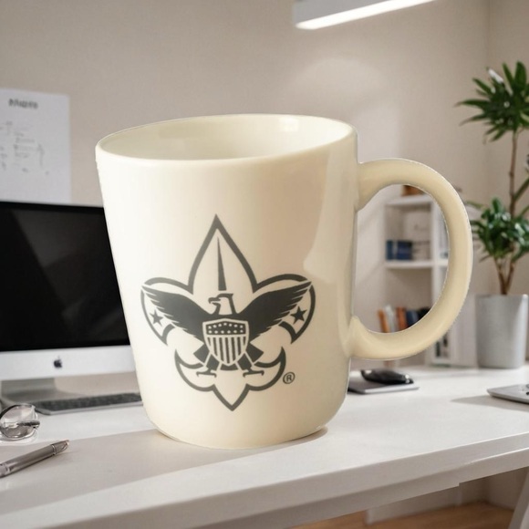 Boy Scouts | Dining | Vintage Boy Scouts Black White Logo Coffee Tea ...